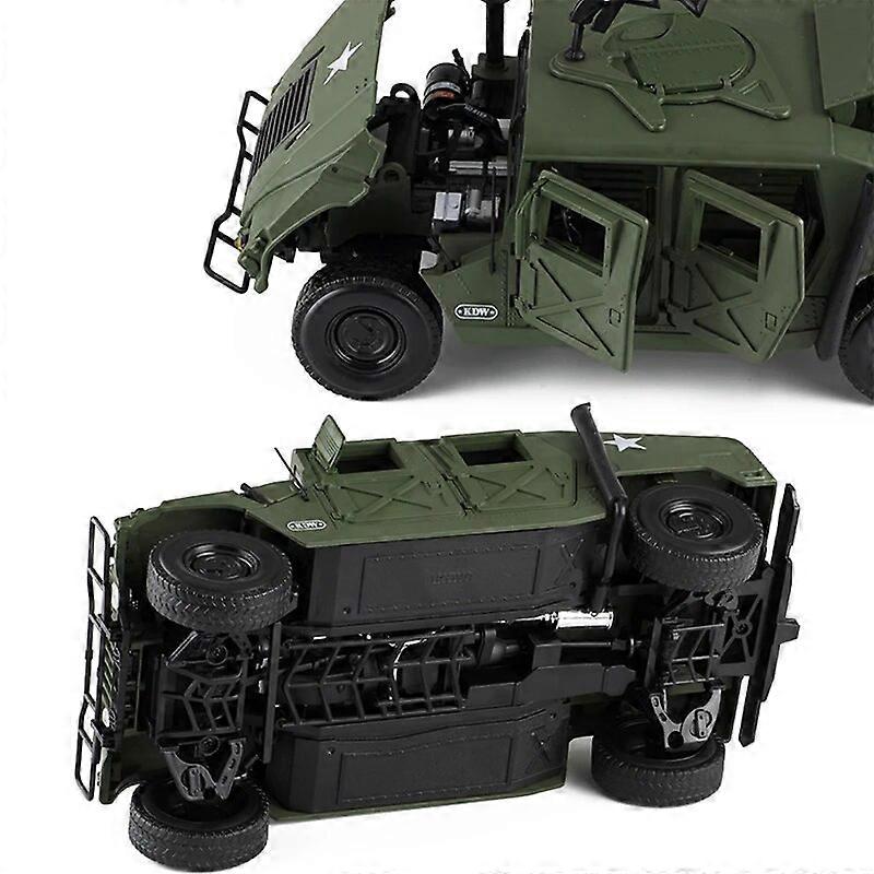 Large Size 1:18 Hummer H1 Military Explosion Proof Car Model Alloy ...