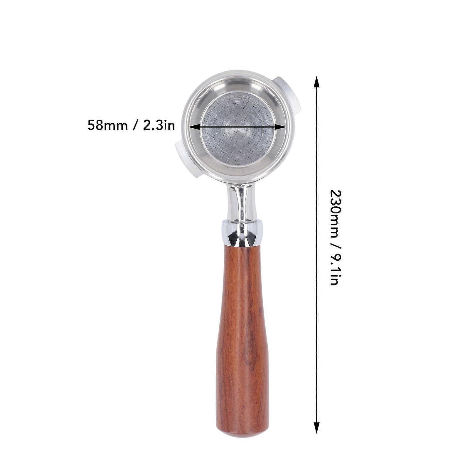 58mm Double Spouts Portafilter for Nuova Coffee Machines Stainless ...