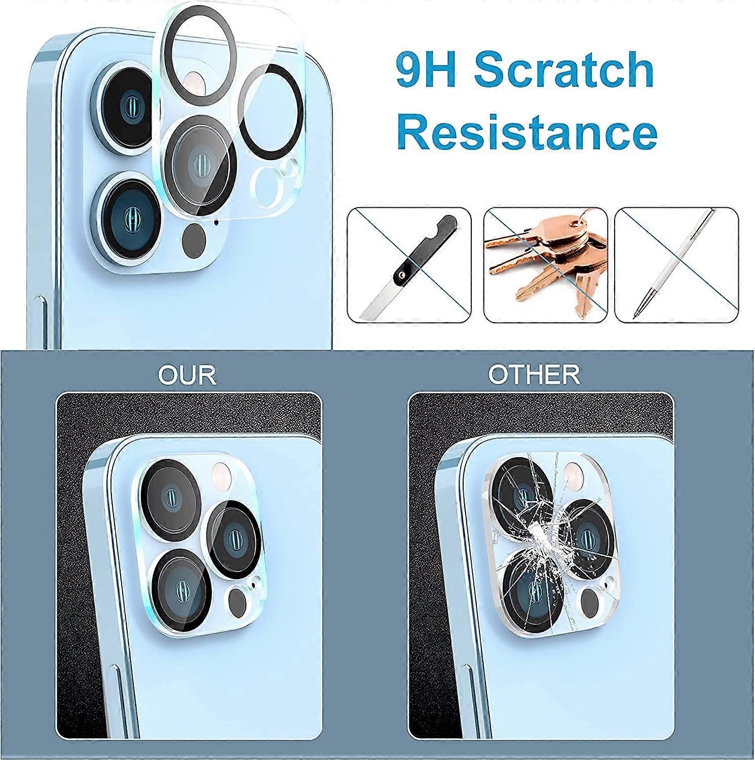 3 Pieces Back Camera Protector Compatible with iPhone 13 Pro/13 Pro Max ...