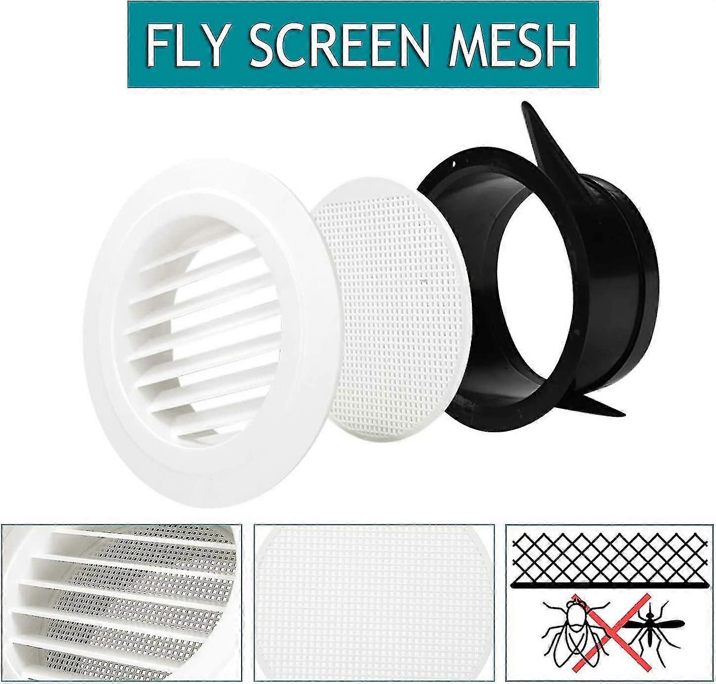 6" Round Abs Ventilation Grille With Anti Insects Duct,ventilation ...