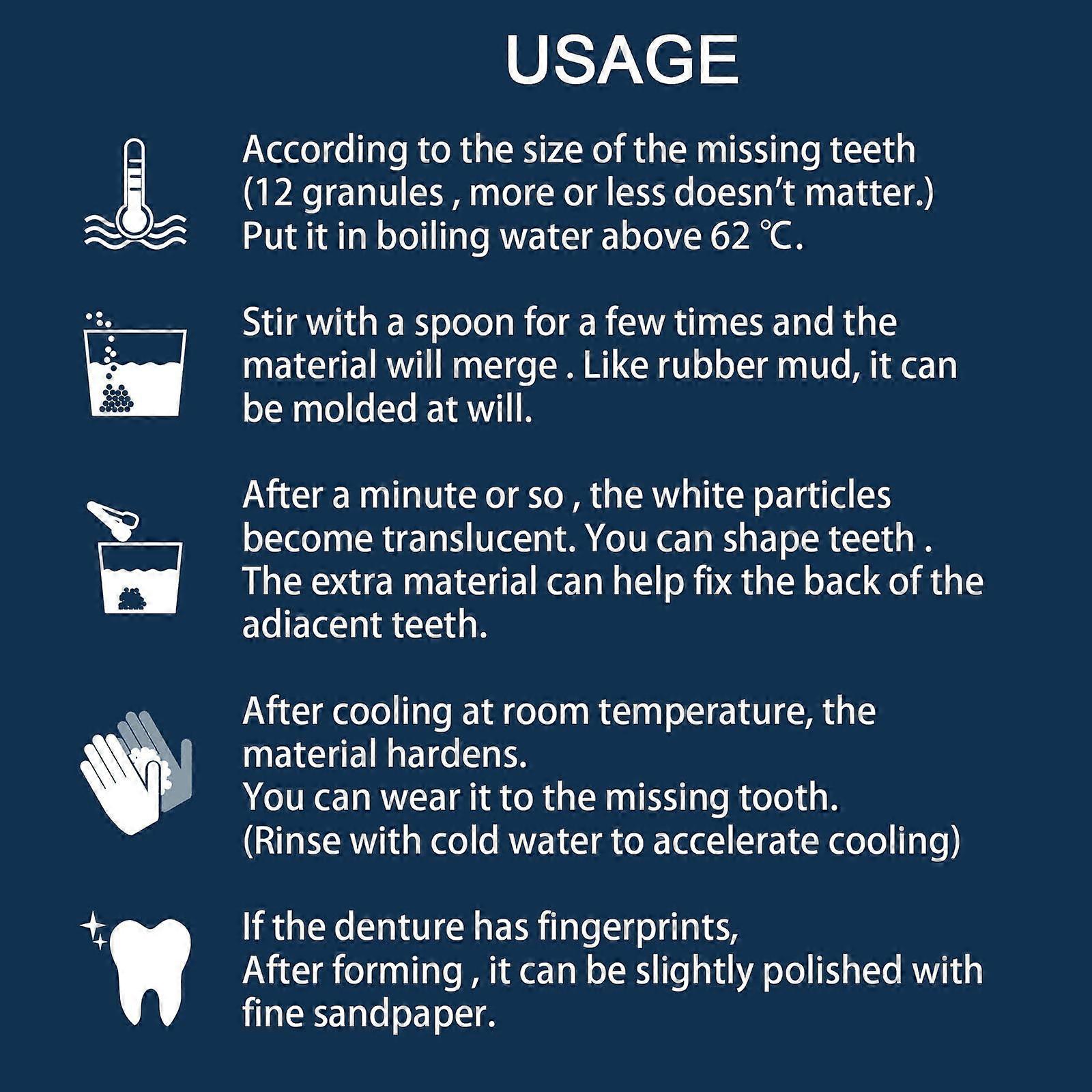 Tooth Repair Kit, Temporary Teeth Filling Repair Kit, Missing and ...