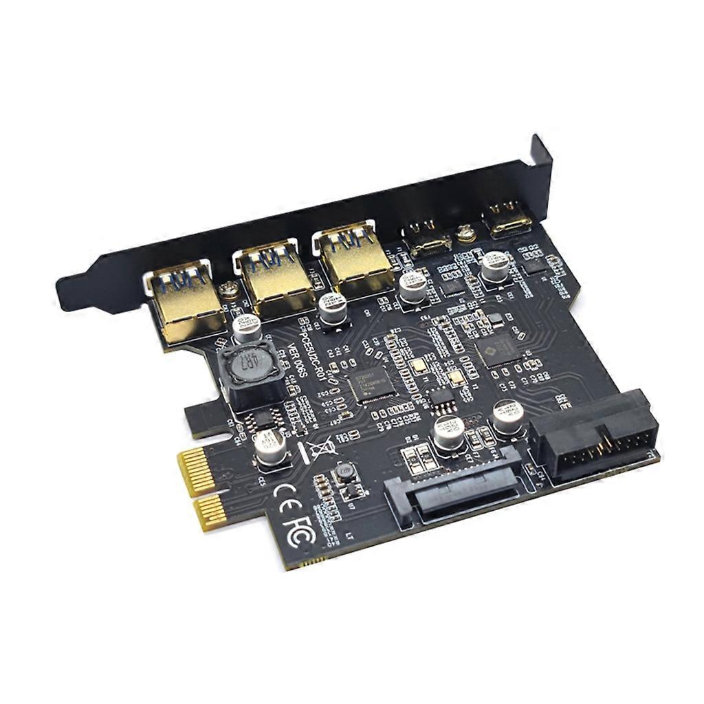 USB 3.2 Gen2 Type C Front Panel Card - PCI-E PCI E USB 3.0 Adapter for ...