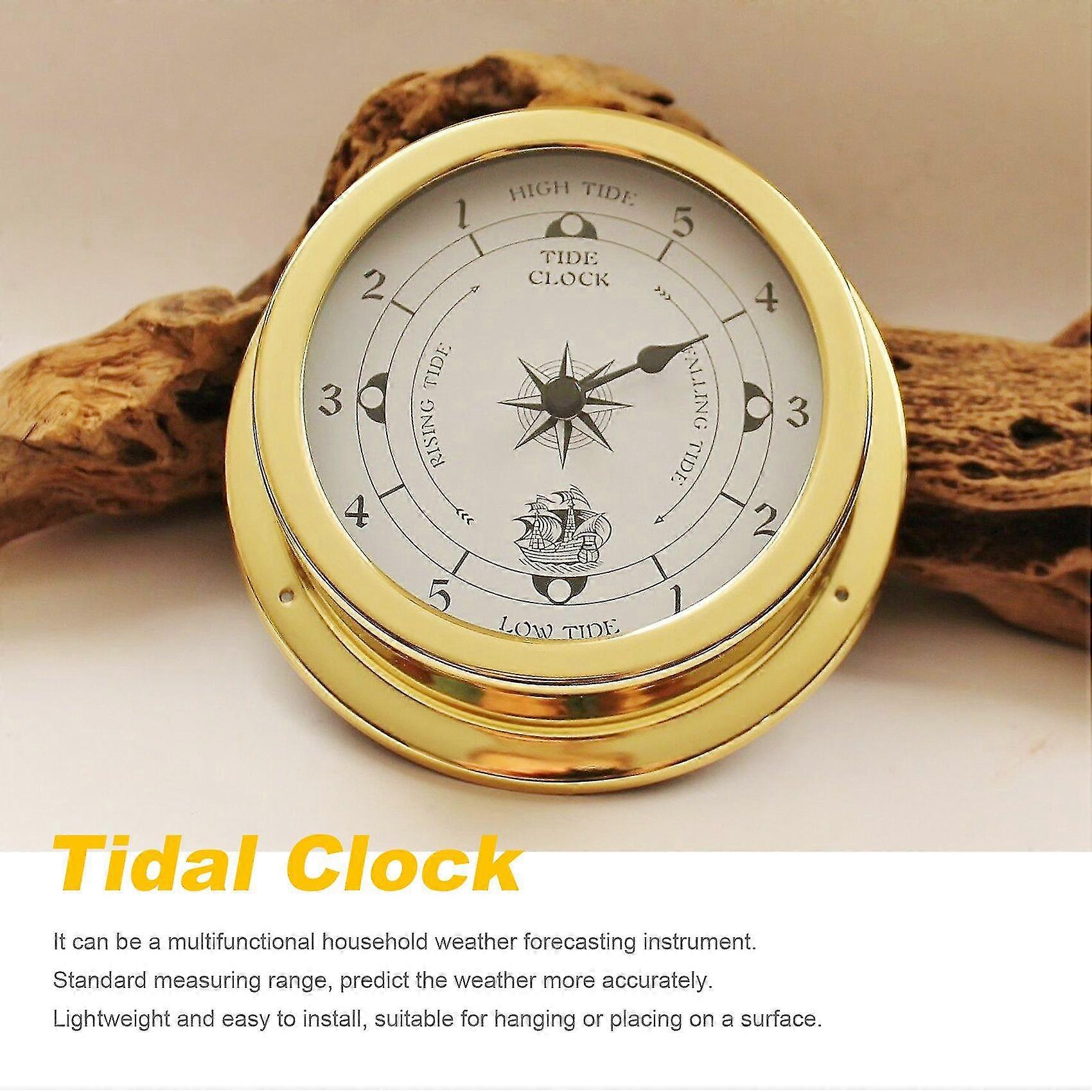 Tidal Clock, Wall Mounted Tester Copper Shell Marine for Weather ...