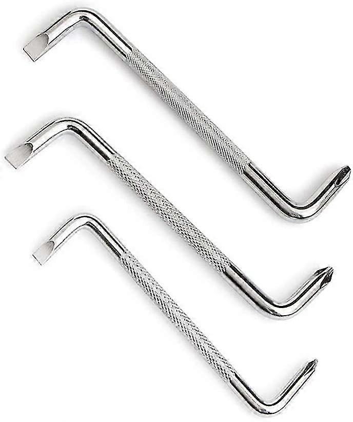 3 Pieces Offset Screwdriver Set with Flat Head Magnetic Screwdriver, Z ...