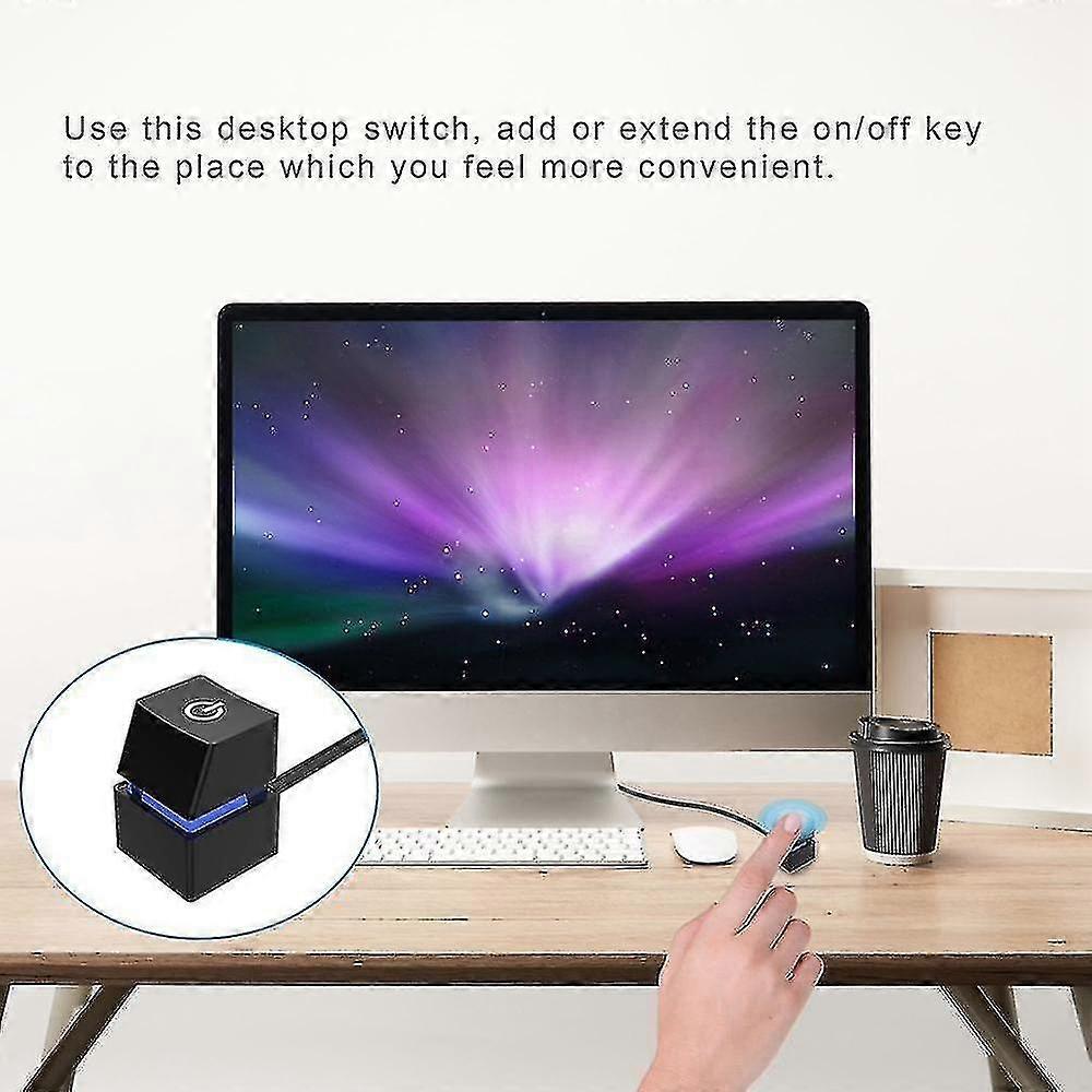 Portable On/off Pc Power Button Switch Cable Desktop Computer Switches ...