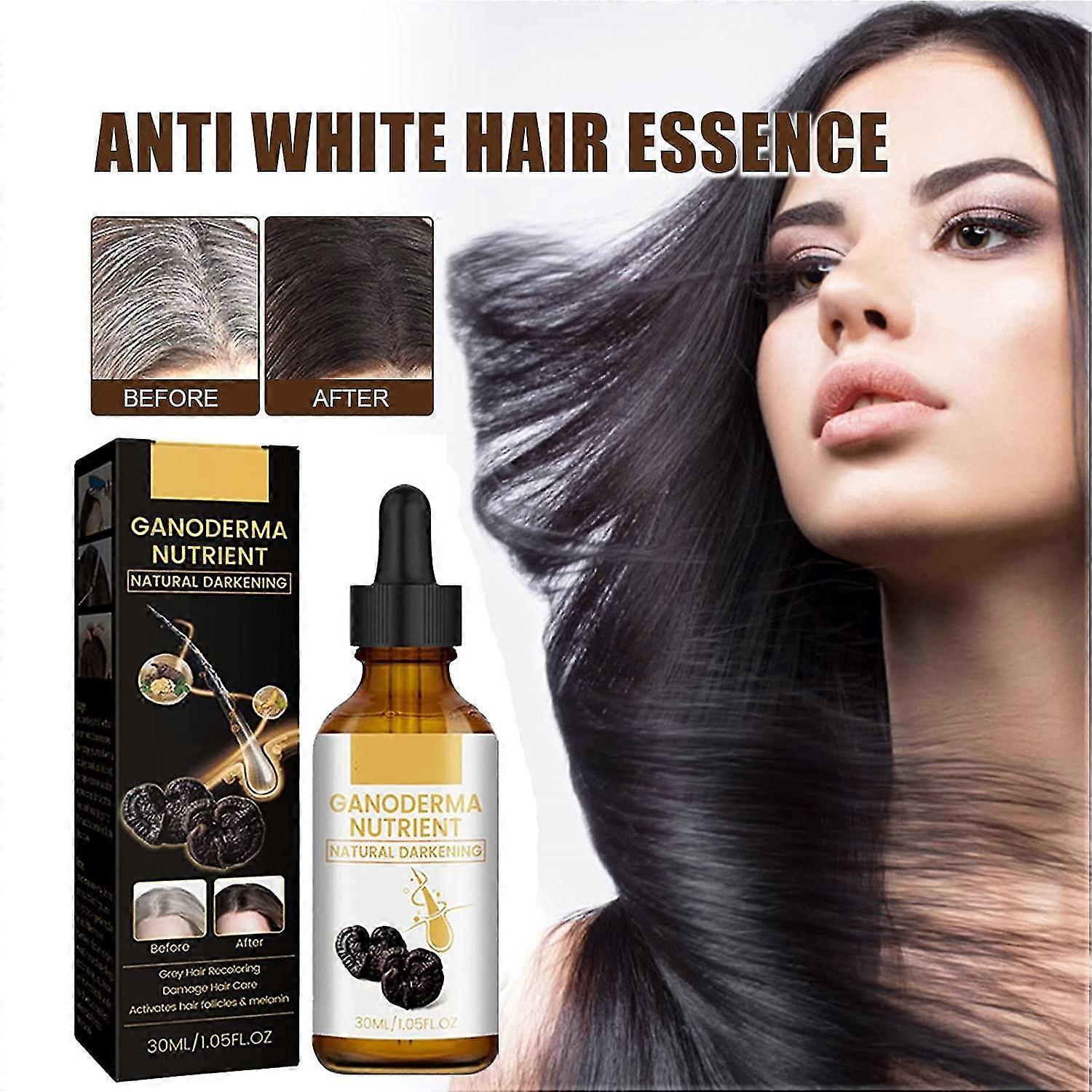 Anti-greying Hair Serum, Hair Darkening Serum, Organic Ganoderma ...