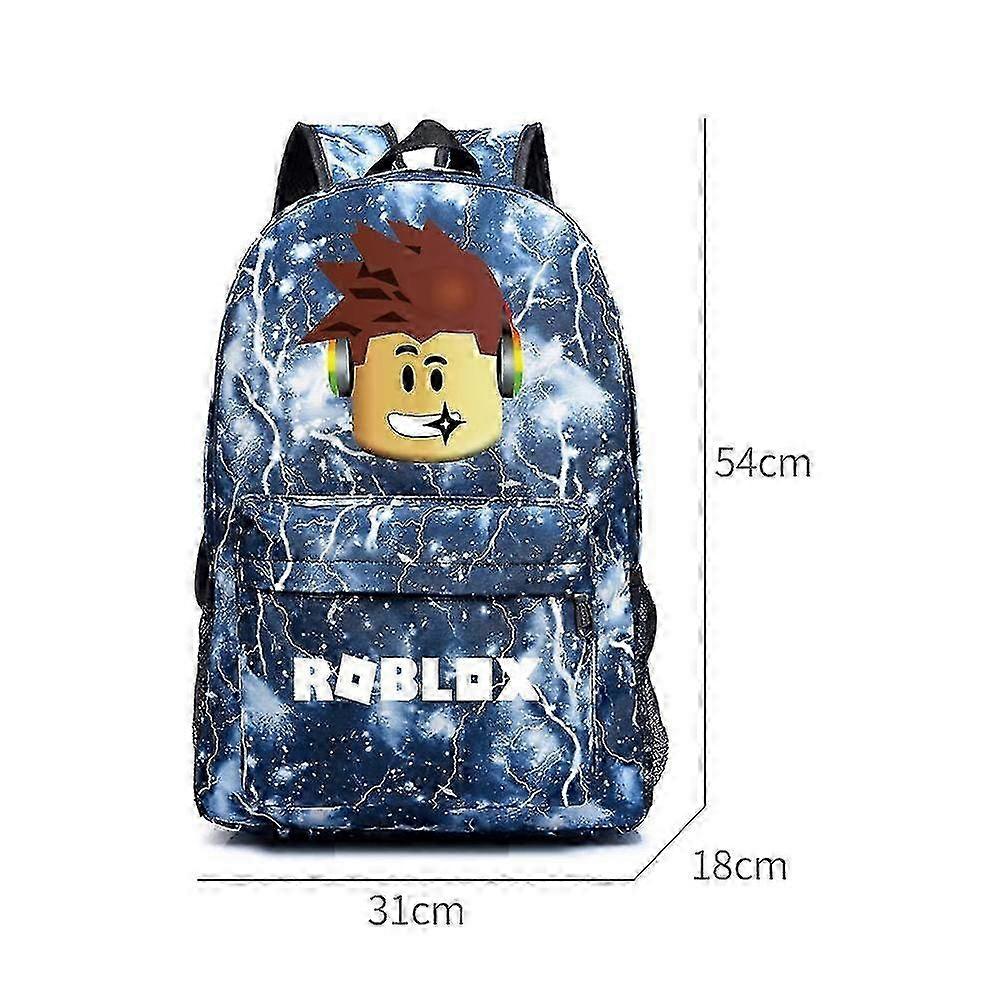 Roblox Backpack For Kids, 3d Printing Large Capacity School Bag ...
