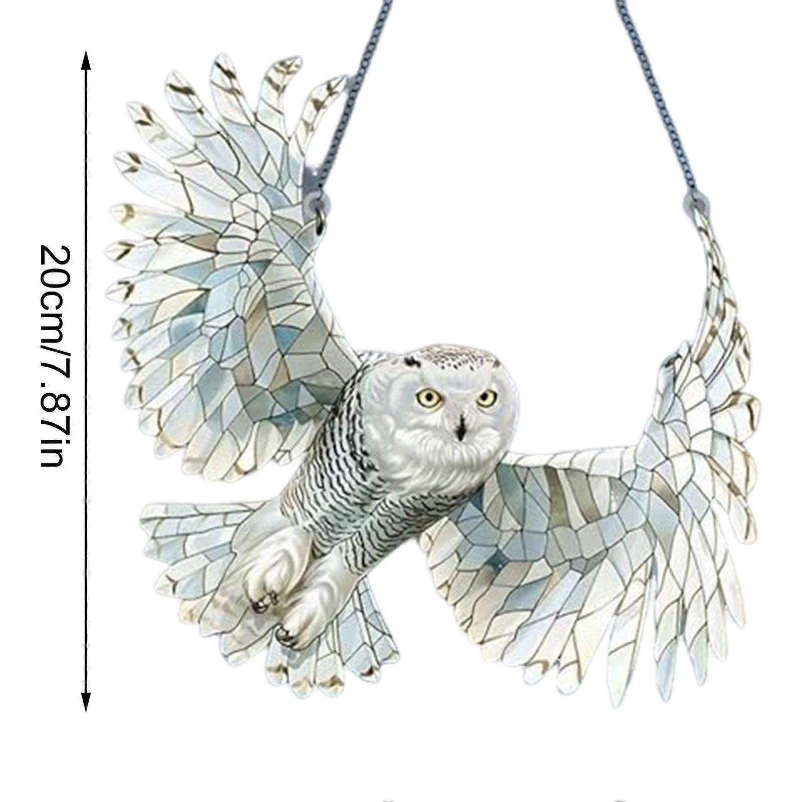 Owl Sun Catcher Colored Acrylic Light Catcher Window Hanging Ornament ...