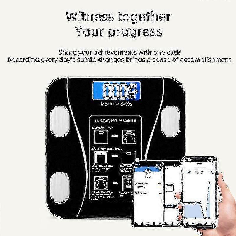 Smart Body Fat Scale Connection Bluetooth Electronic Weight Scale Body ...