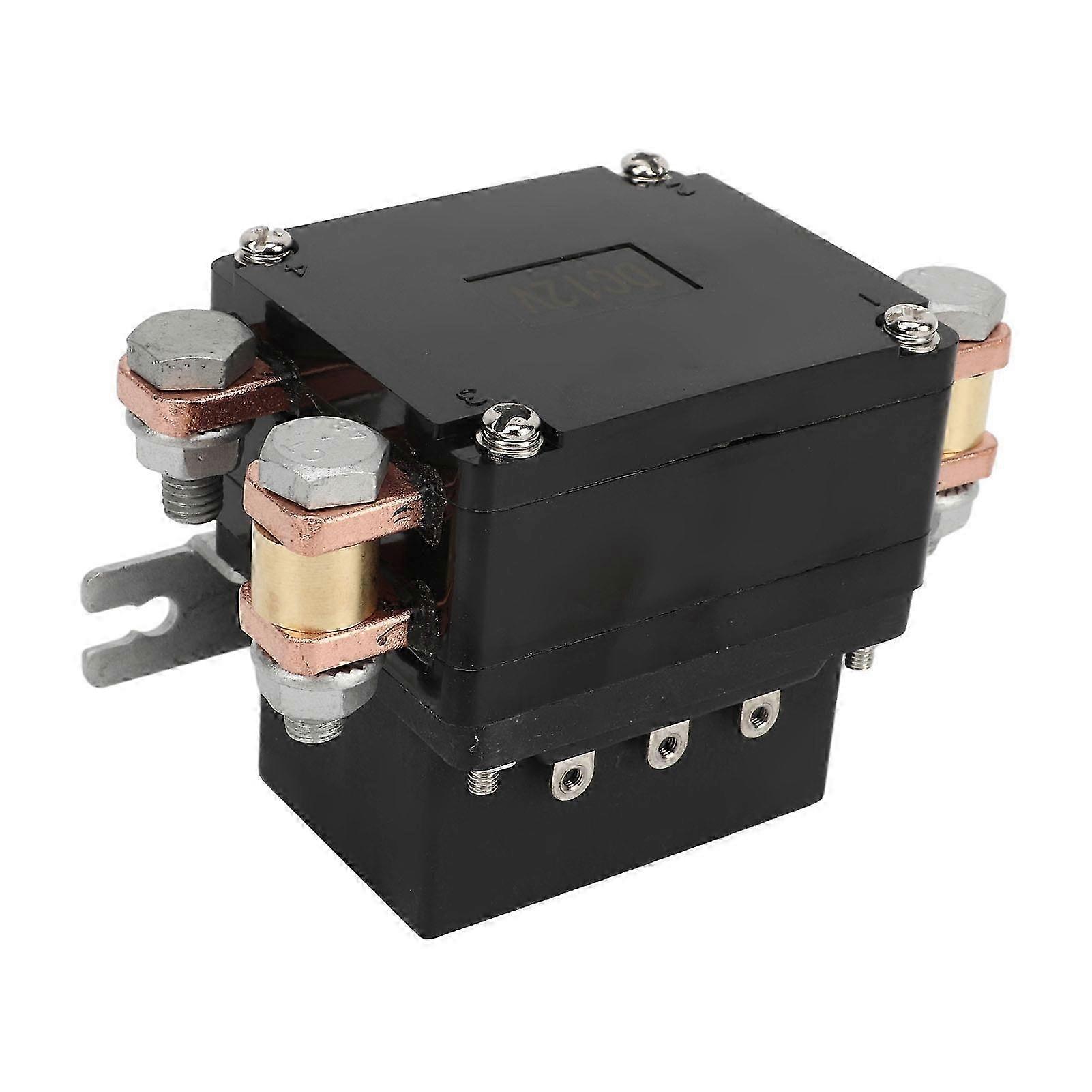 Winch Relay 600A 34W Brass Coil Quick Start Waterproof Low Consumption Winch Relay Contactor for ...