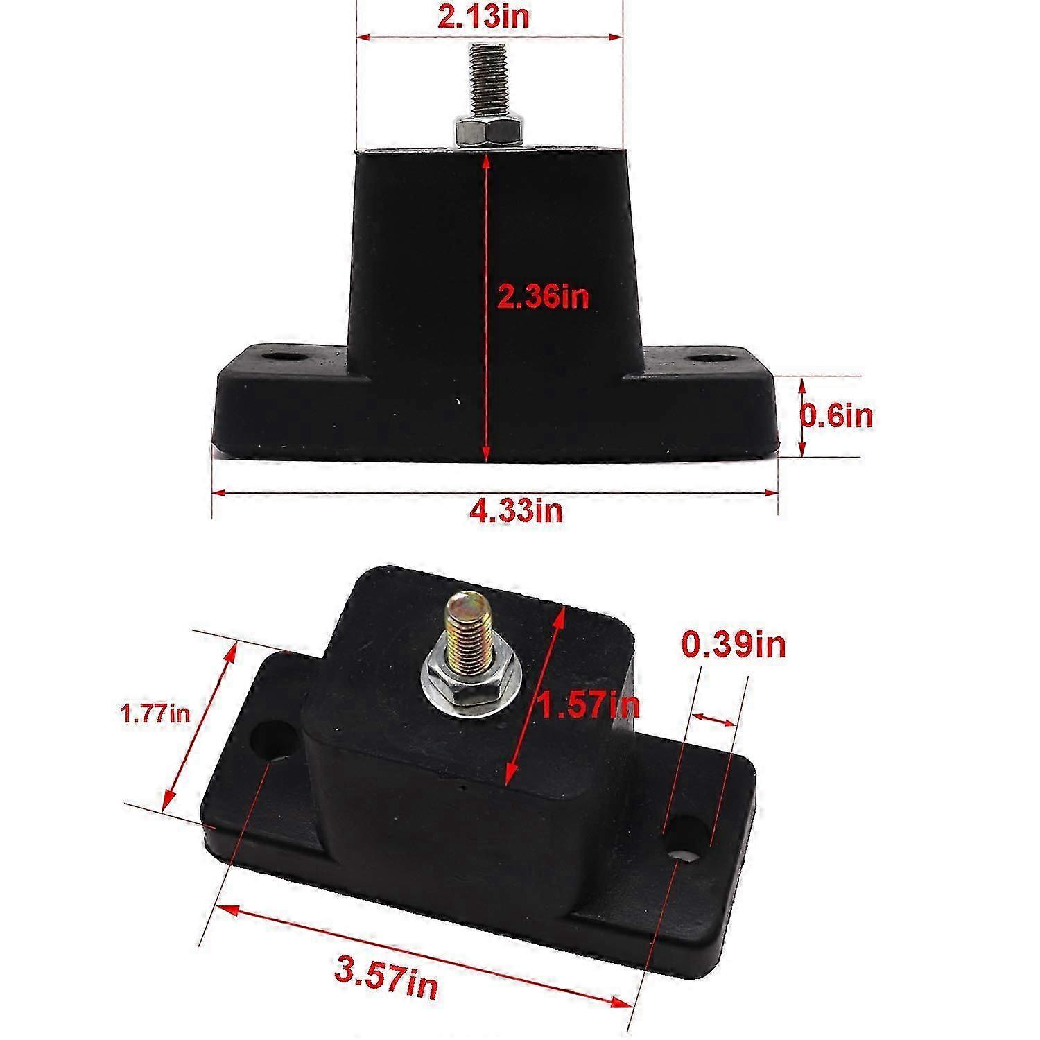 4 Pack Rubber Vibration Isolator, Anti-Vibration Air Conditioner Mounting Bracket Shock-Proof ...