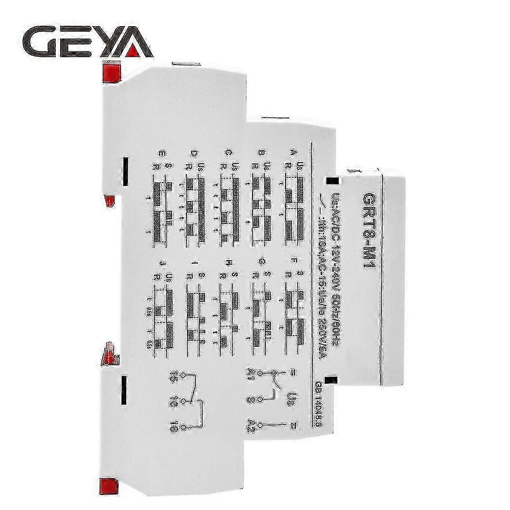 Geya Grt8-m1 On Off Time Delay Relay 16a Ac/dc12v-240v Multifunction ...