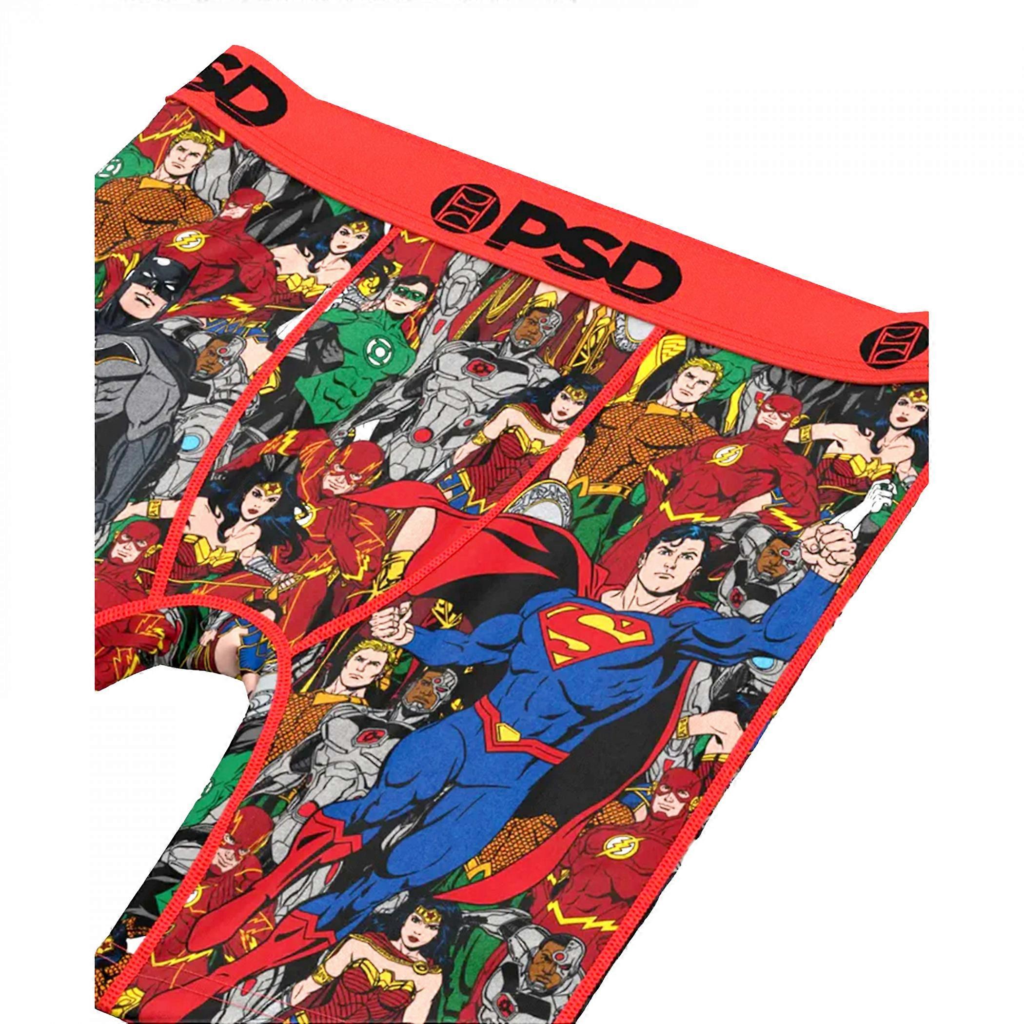 DC Hero Squad Youth PSD Boxer Shorts | Fruugo AU