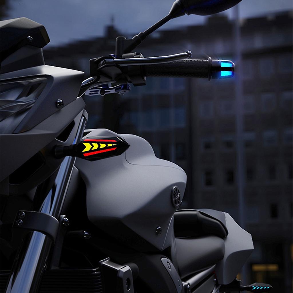 Motorcycle Scootor LED Handlebar End Turn Signal Corner Light DC12V ...