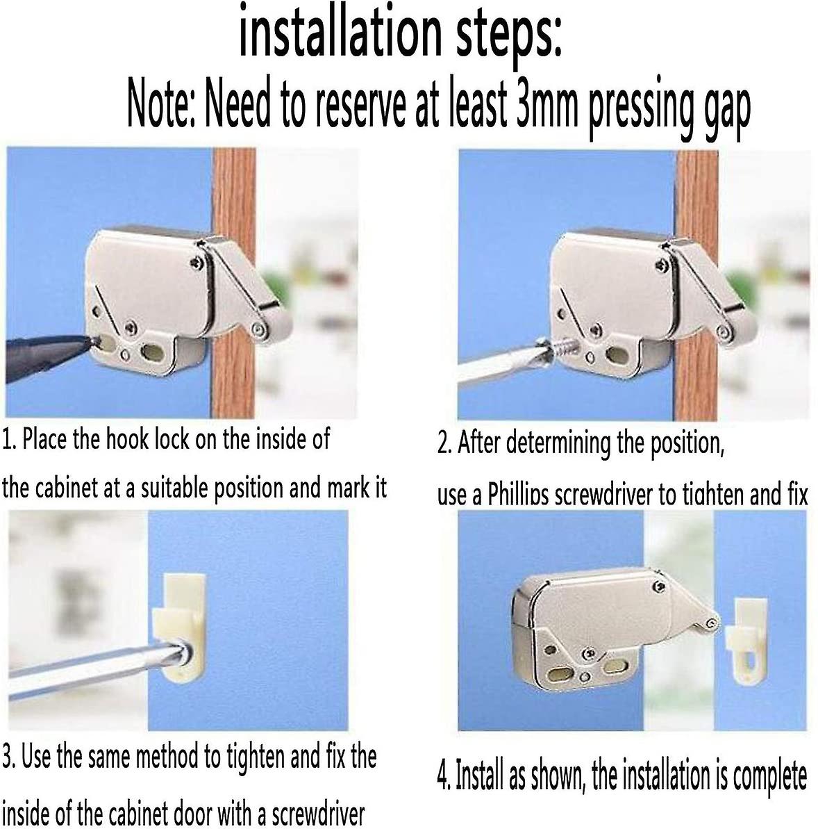 Cabinet Door Spring Latch,Biluer 12PCS Spring Catches Mini Latch Spring ...