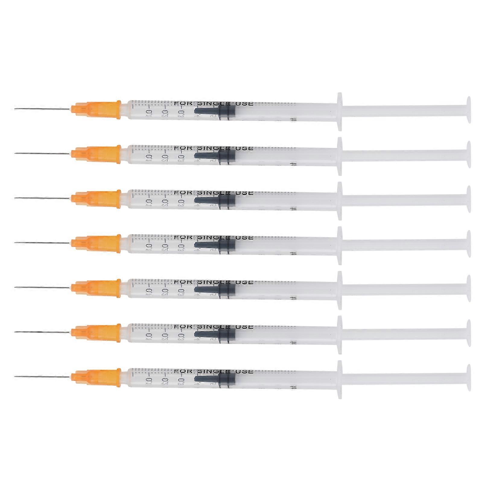 1ml Disposable Syringe with Needle - 50 Sets | Plastic Injector for ...