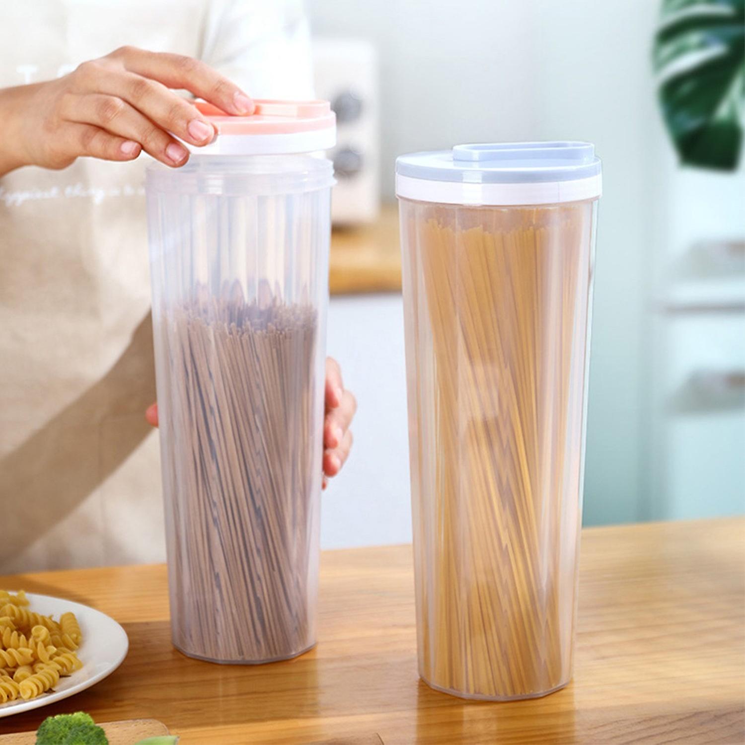 Spaghetti Storage Box Airtight Multi-functional PP Plastic Pasta Grain ...