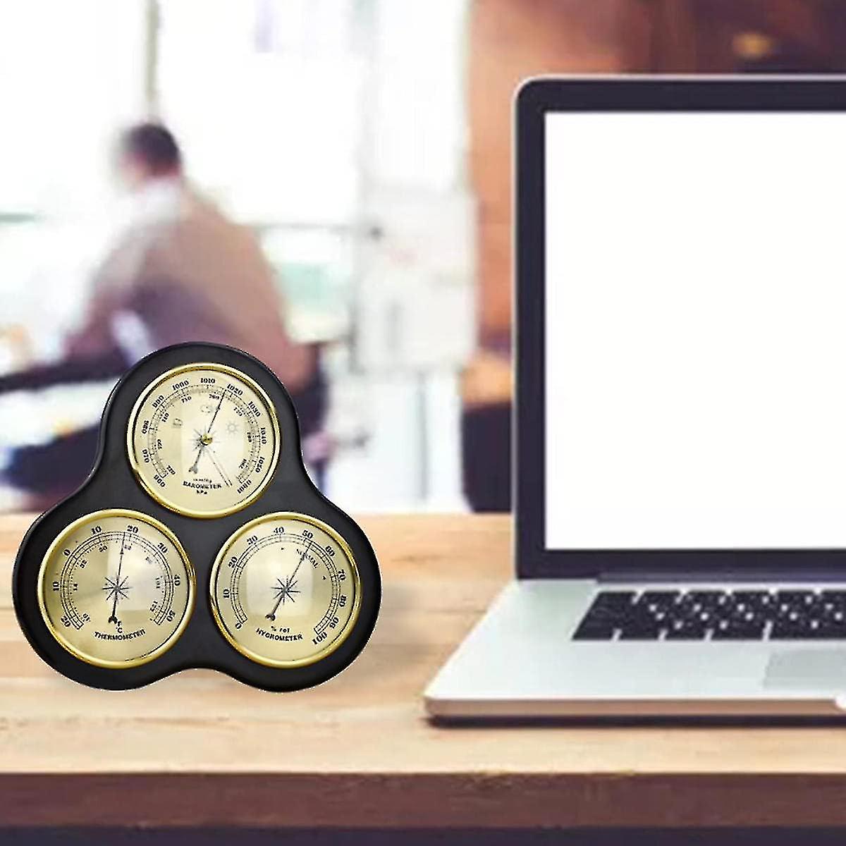 3 in 1 Weather Station - Barometer Thermometer Hygrometer, Wall Mounted ...