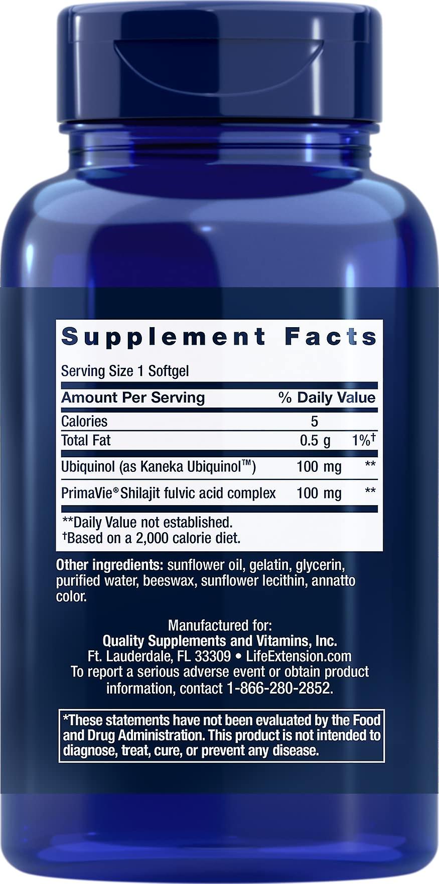 Life Extension Super Ubiquinol CoQ10 100 mg w/Mitochondrial Support 60 Softgels | Fruugo UK