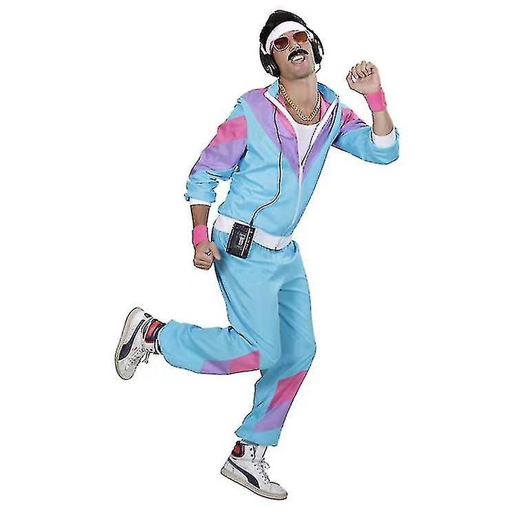 80s/90s Tracksuit Costume Unisex, 80s Retro Shell Hip Hop Costume ...