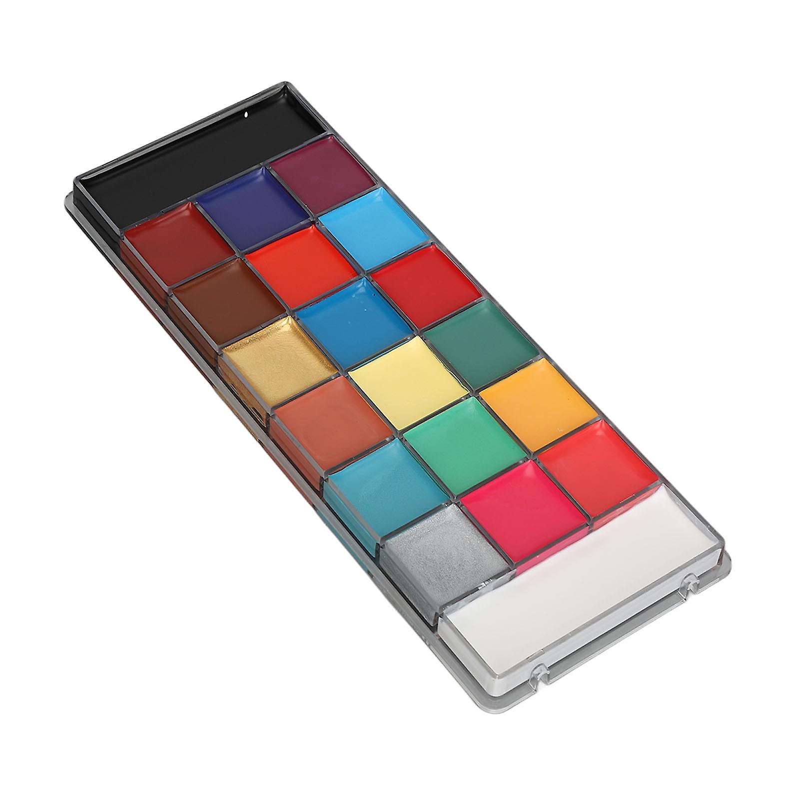 Cosplay Face Painting Set 20 Colors Professional Luminous Water Soluble ...