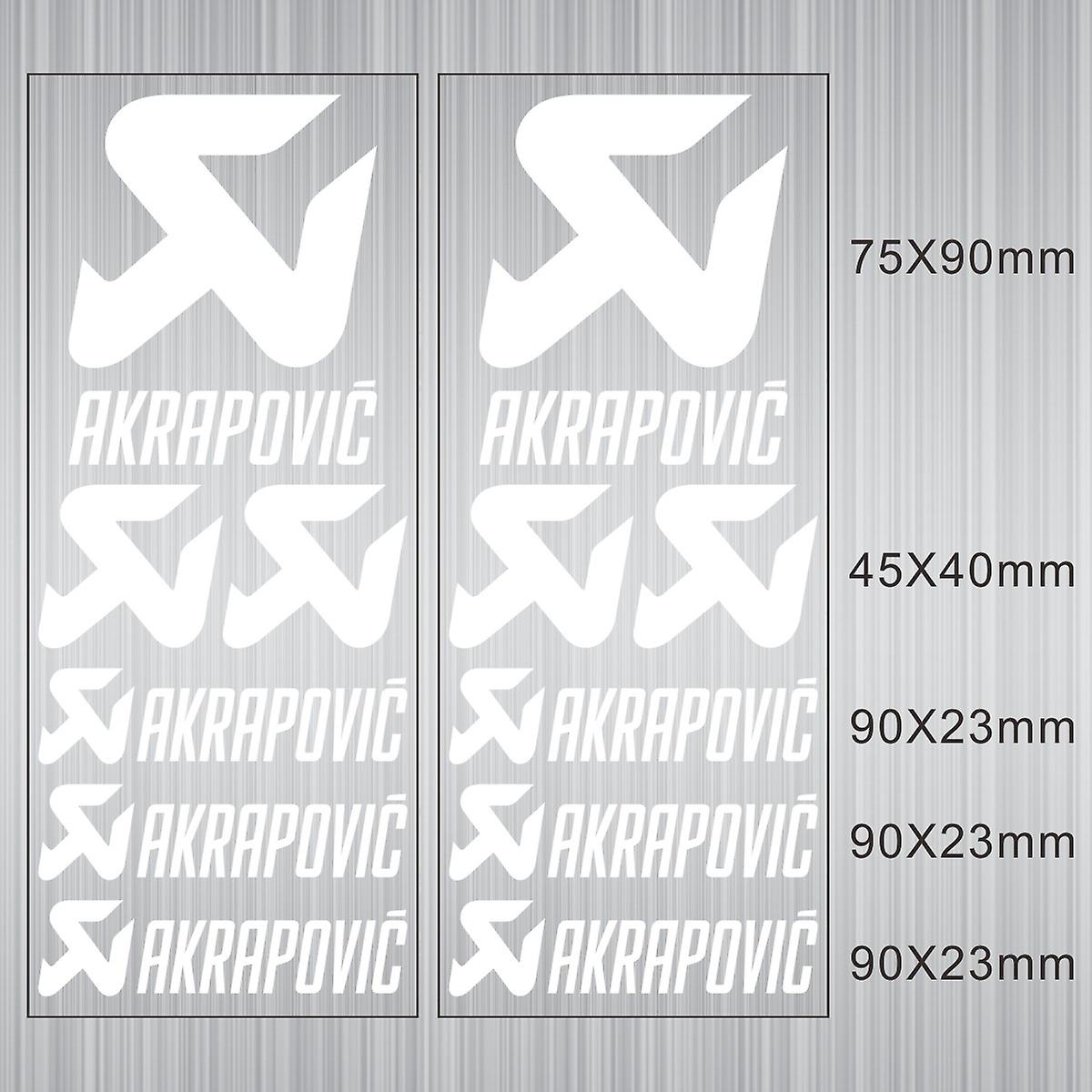 Reflective Vinyl Exhaust Akrapovic Sticker Silencer Muffler Tip Pipe ...