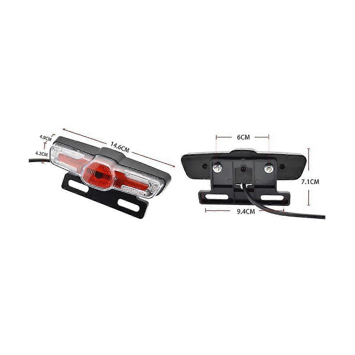 For E-bike Headlight Tail Light Sets for Electric Bicycle 24v-48v Light ...