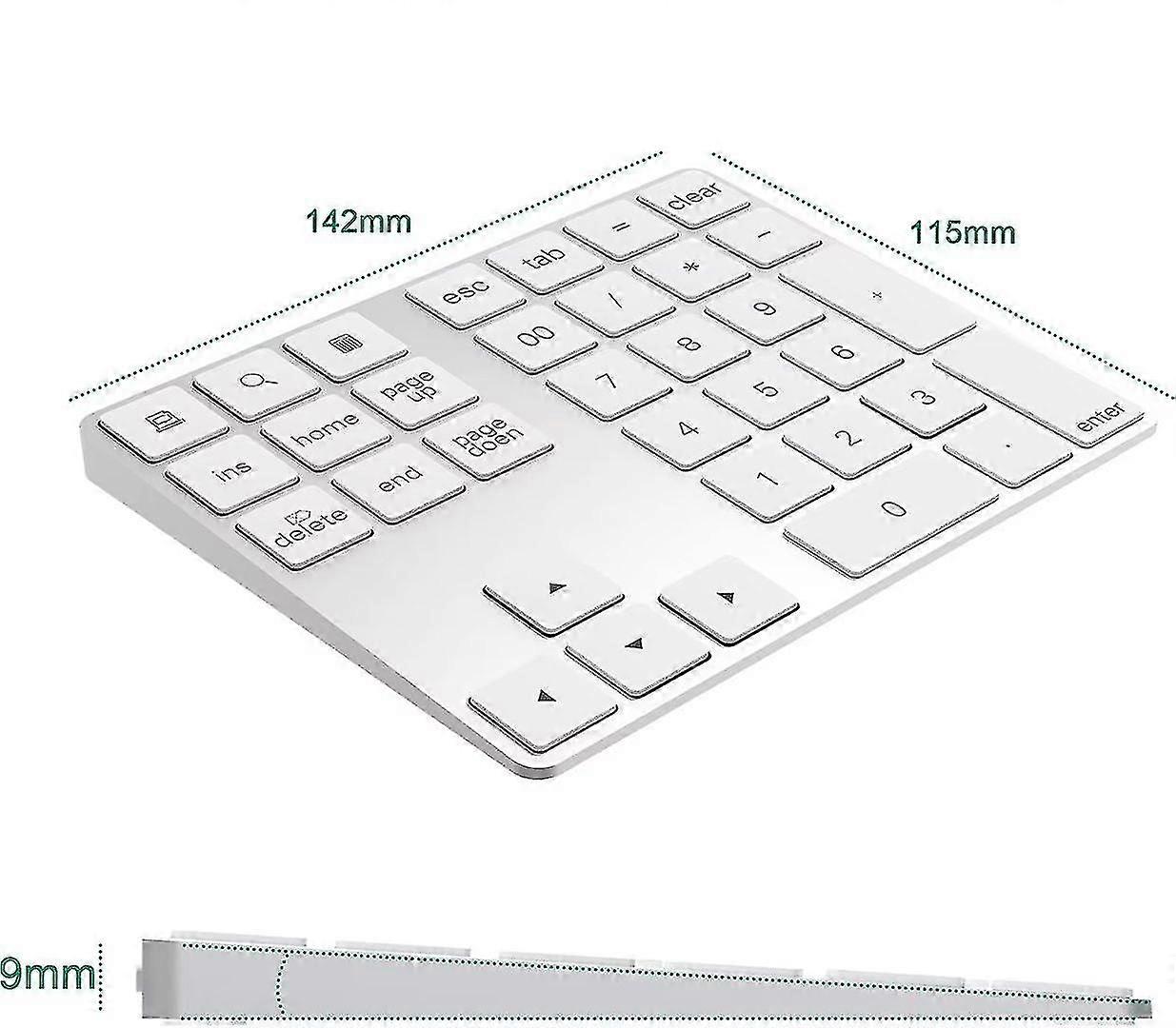 Bluetooth Number Keypad With 34 Keys | Fruugo UK