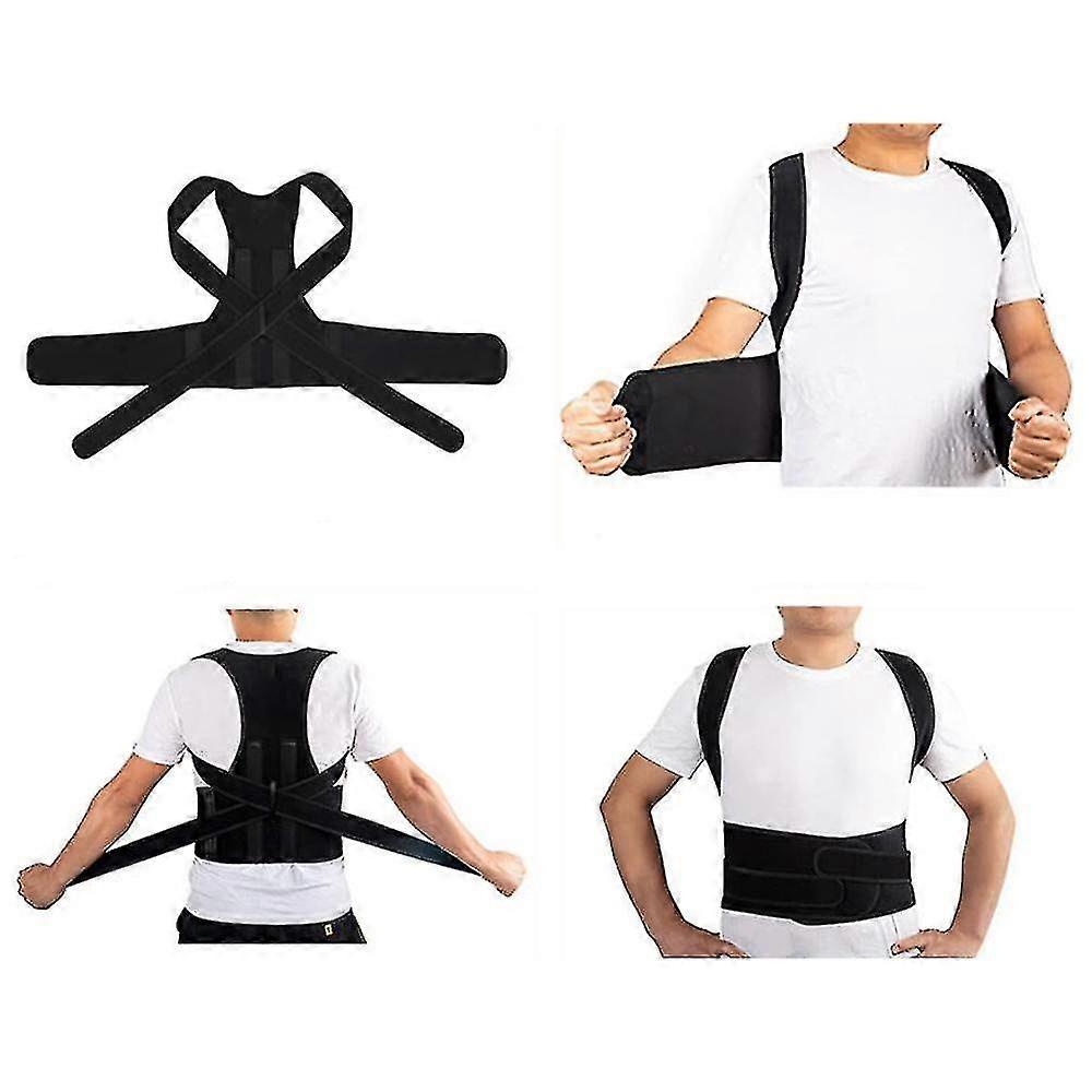 Adjustable Posture Corrector Back Shoulder Back Brace Posture | Fruugo UK