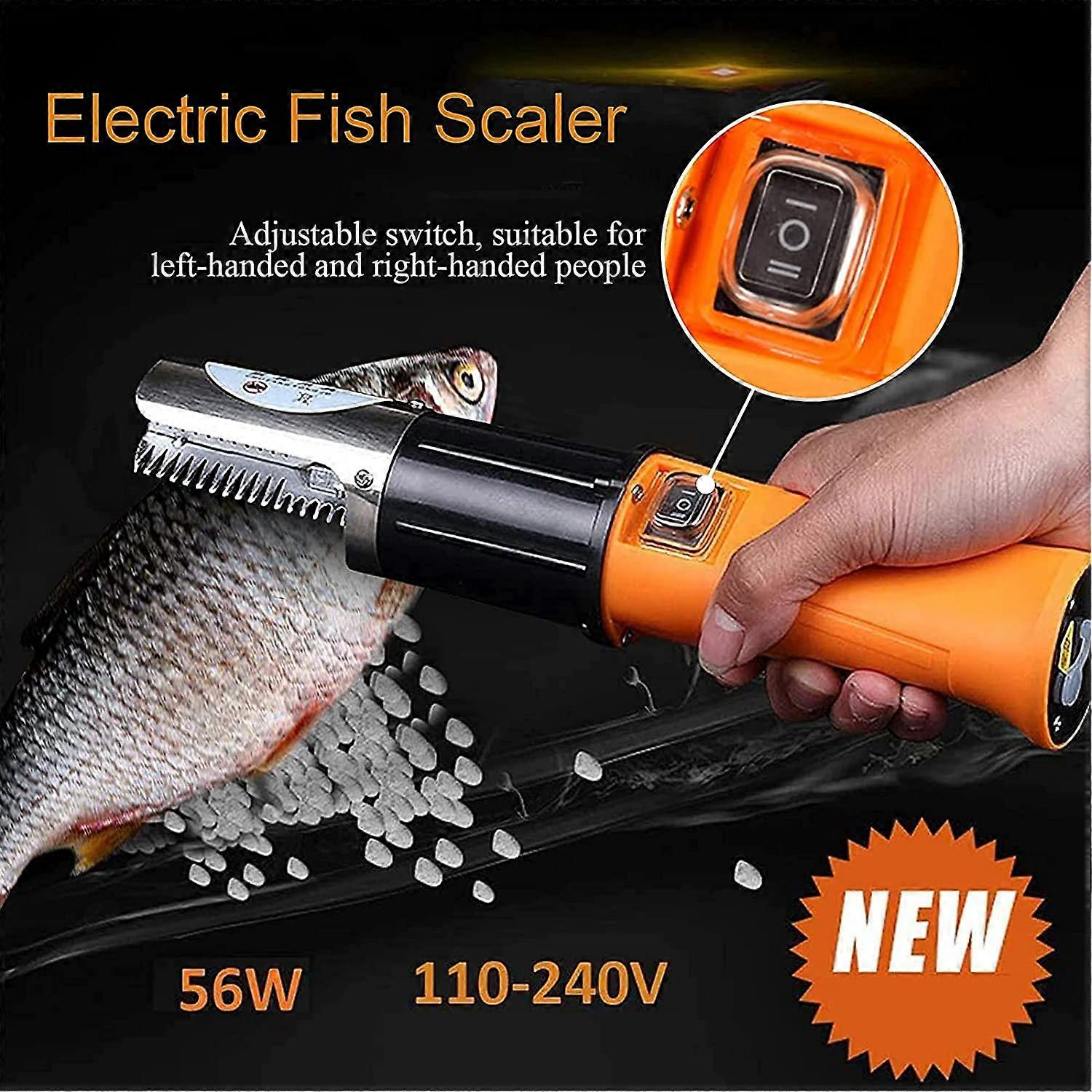 Electric Fish Scaler,Cordless Fish Scaler Scale Scraper Remover Cleaner ...