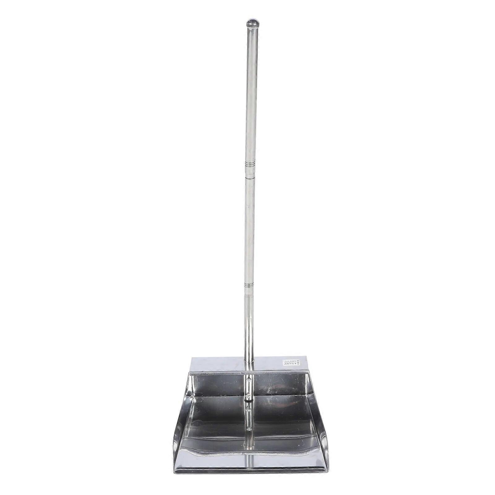 Dustpan Pan Cleaning Handle Metal Upright Dustpans Pans Stainless Broom ...