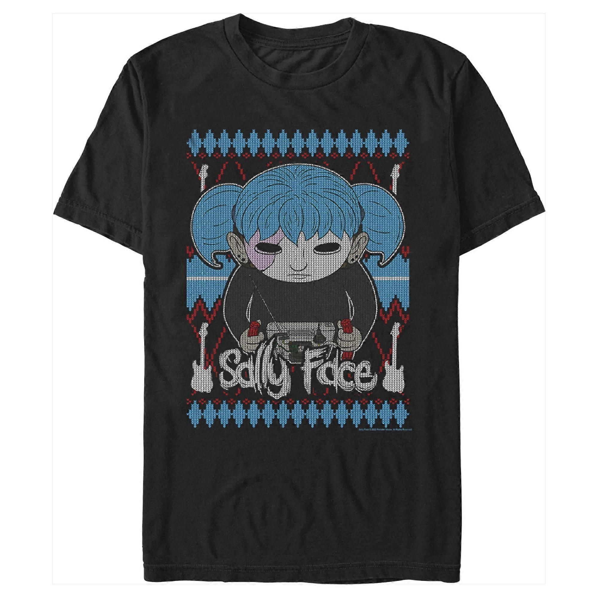 Sally Face Sweater Print Graphic Tee Short Sleeve T-shirt-BlackBzy94 ...