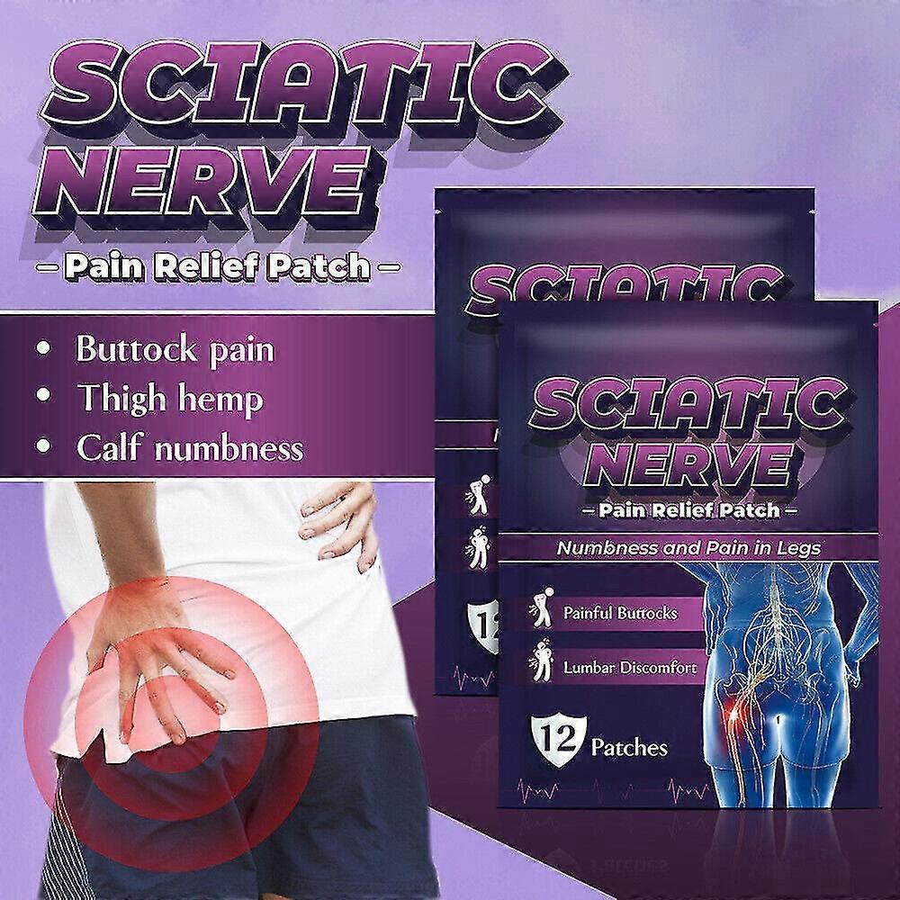 Sciatica Nerve Pain Relief Patch Heating Patch Body Meridians Plaster ...