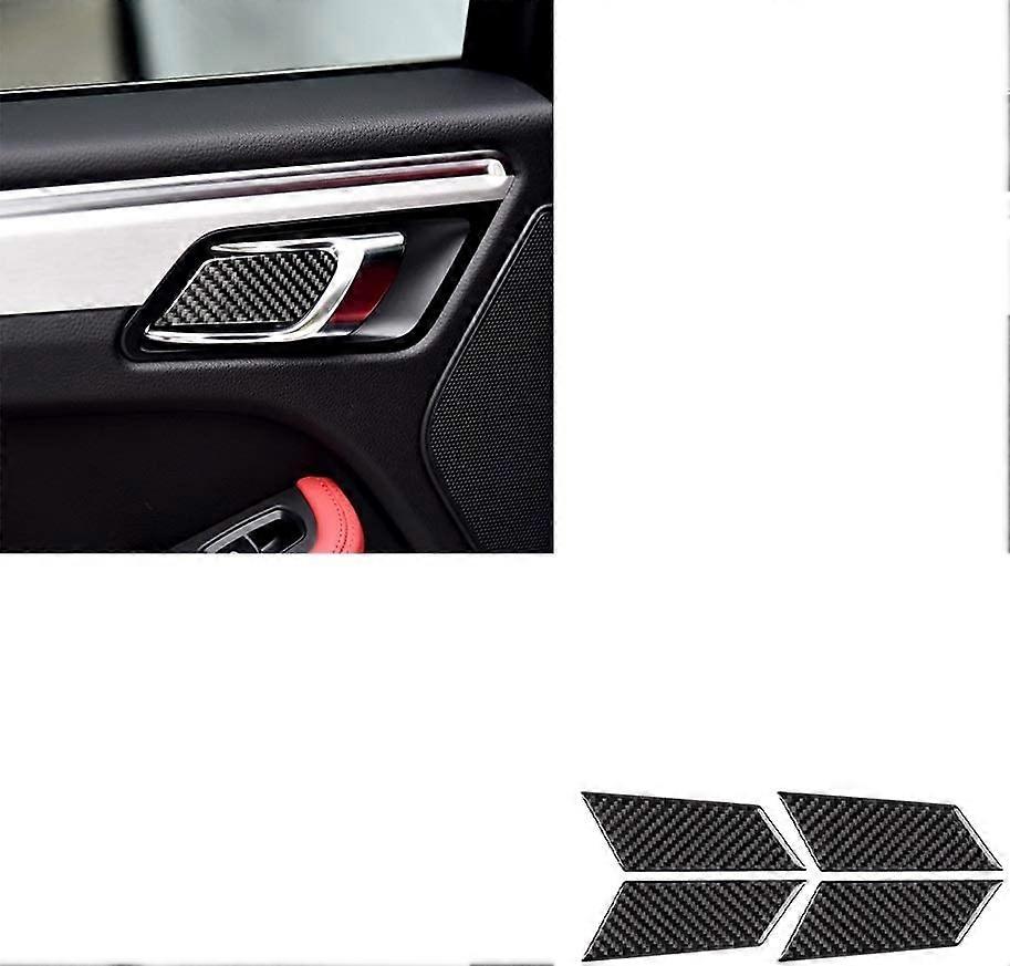 Car interior stickers Carbon fiber handle Frame decoration strip cover ...