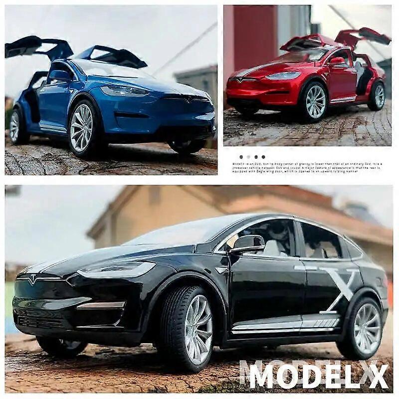 1:20 Tesla Model X Alloy Car Model Diecast Metal Toy Modified Vehicles ...
