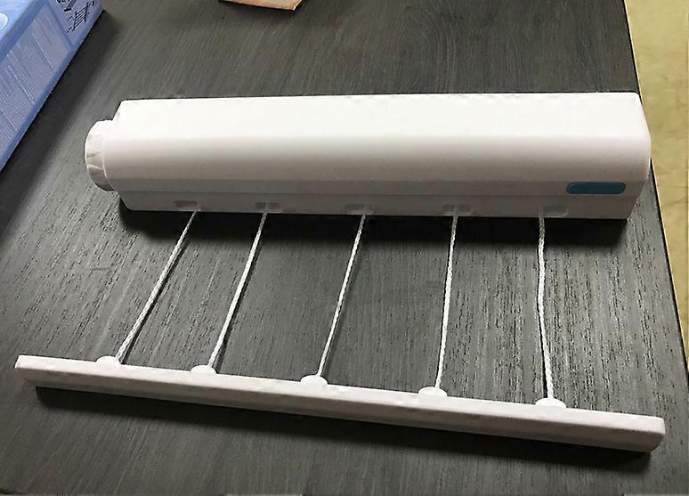 Spring-loaded five-wire automatic retractable clothesline | Fruugo UK