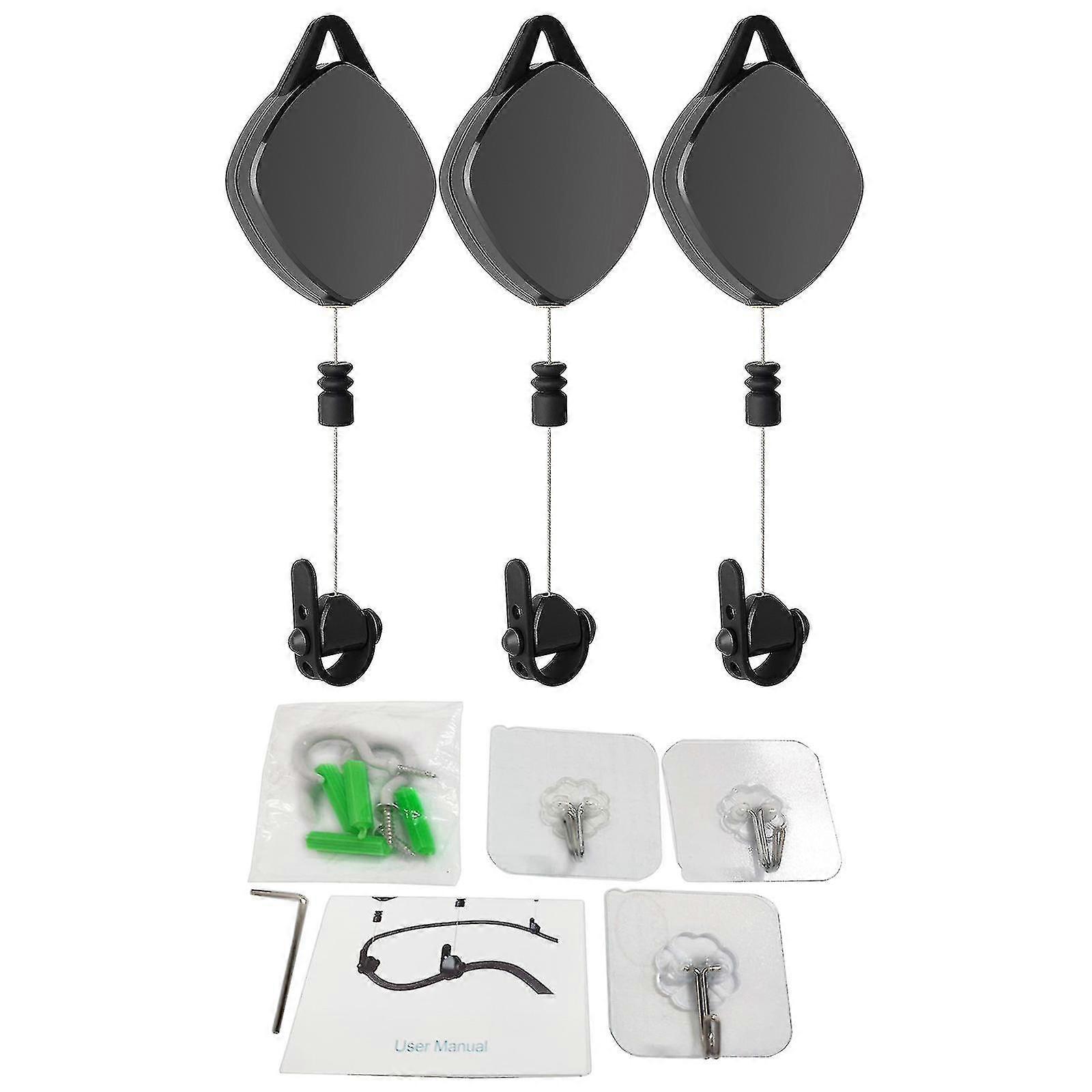 3/6pcs Silent Vr Cable Management Pulley System For Htc Vive Rift S Ps ...