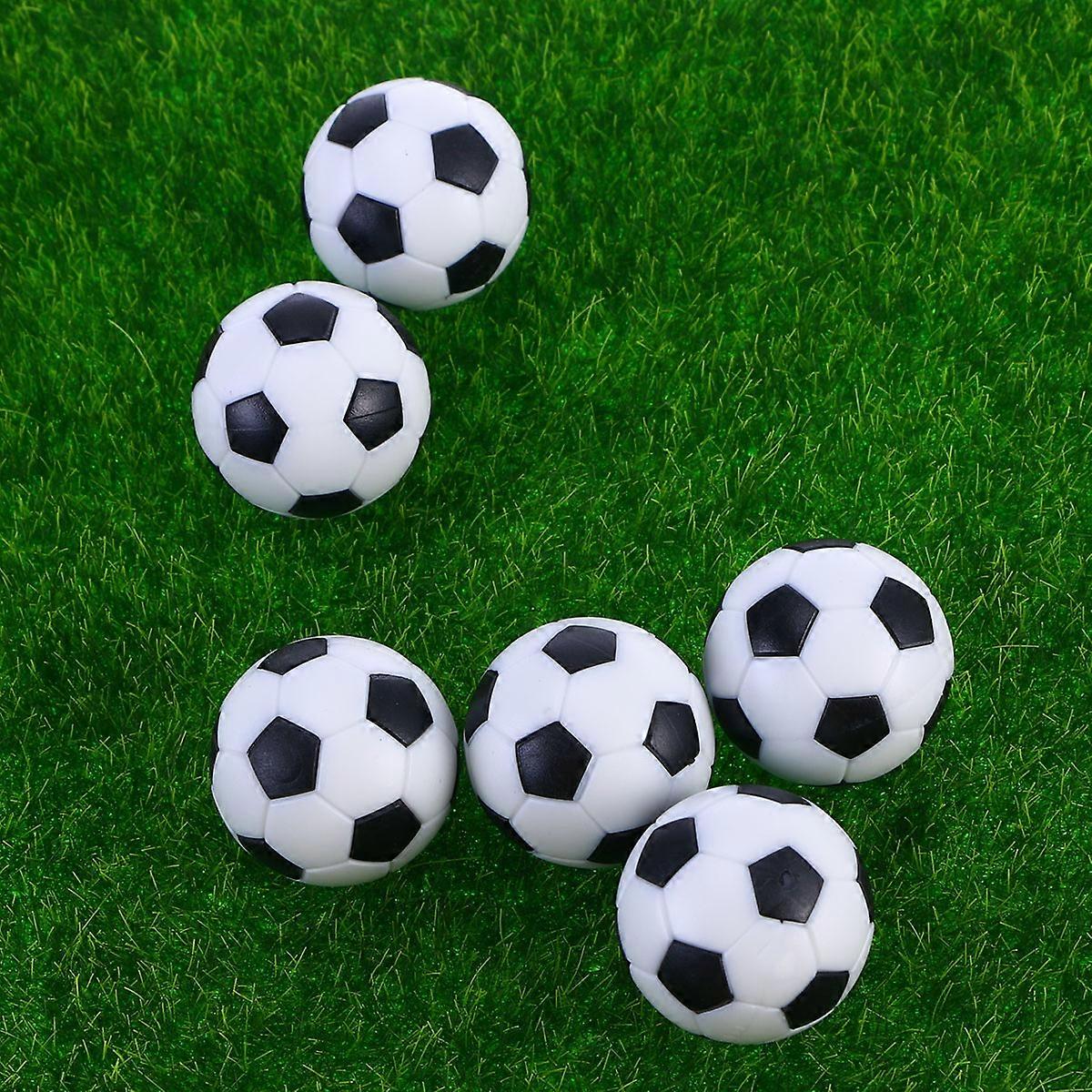 6 PCS Black White Baby Toy Mini Foosball Ball Small Football Table Mini ...