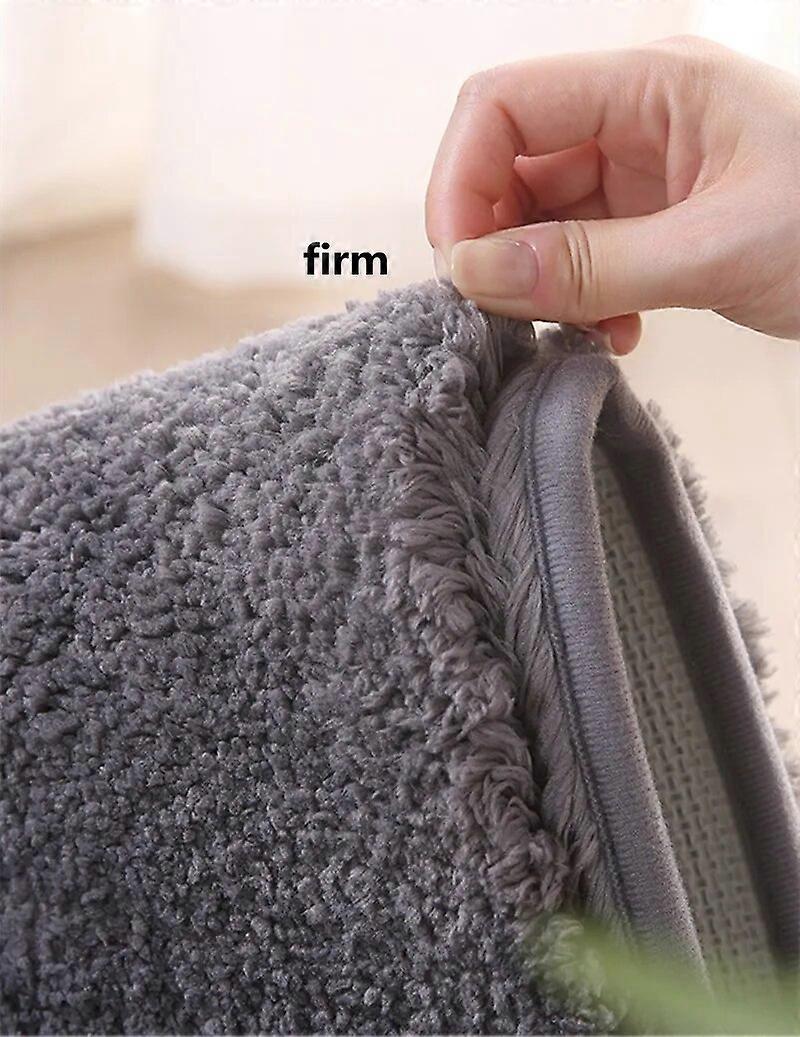Bathroom Super Thick Fluff Fiber Bath Mat Shower Room Rugs Mats ...