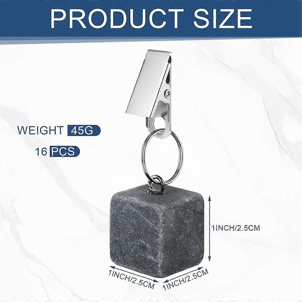 16PCS Tablecloth Weights with Metal Clip, Cube Table Covers Pendant ...