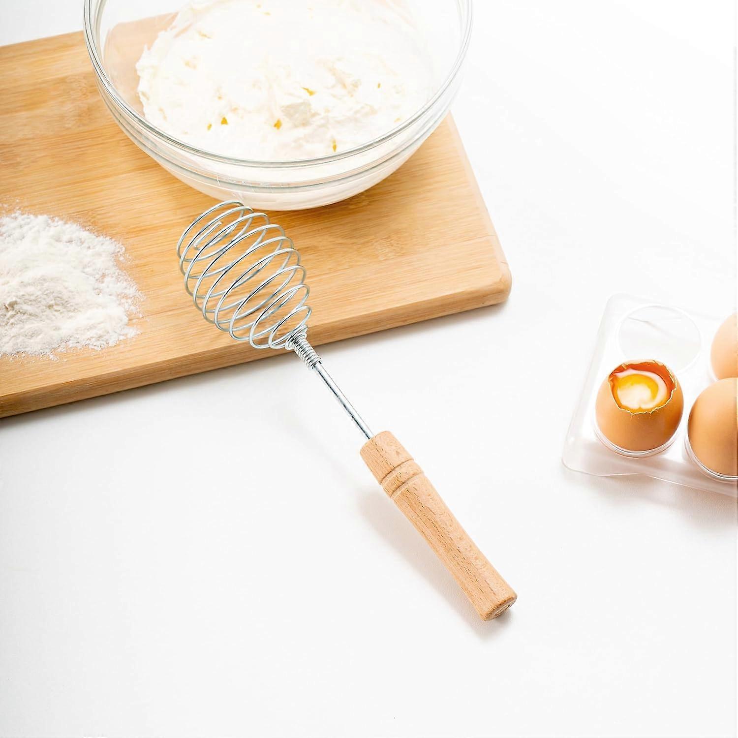 Balloon Whisk: Wooden Kitchen Aid Wire Whisks, Egg and Soup Whisk, Hand ...
