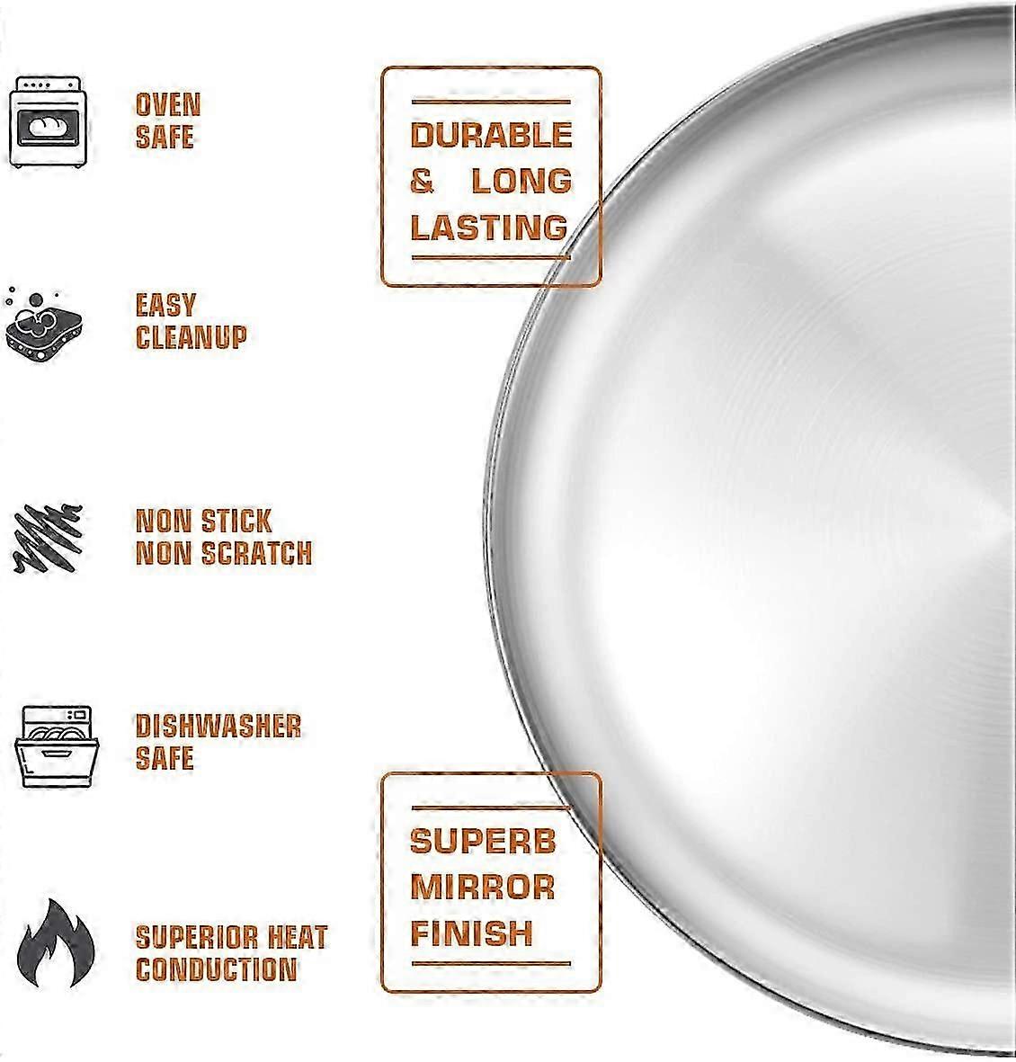 Pizza Baking Pan Pizza Tray - 12 inch Stainless Steel Pizza Pan Round ...
