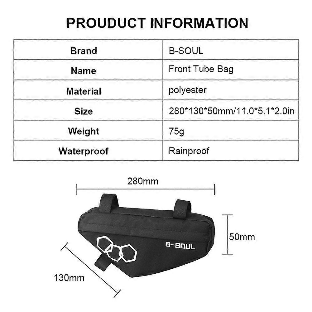MTB Frame Bag Bike Packing Bicycle Frame Front Top Tube Bag Triangle ...