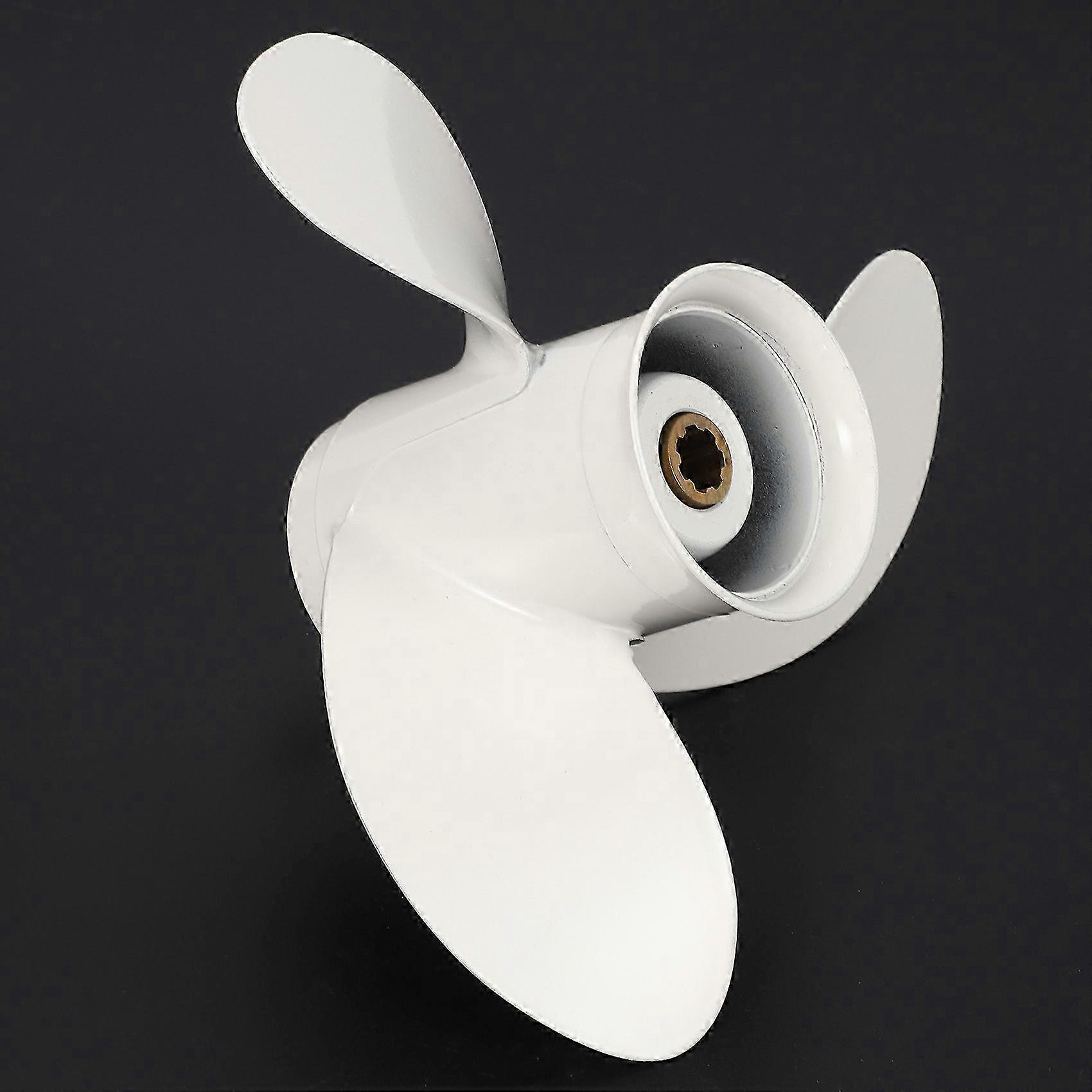 White Aluminum Alloy Boat Propeller by Yamaha 6-8Hp 8 1/2 X 8 1/2 ...