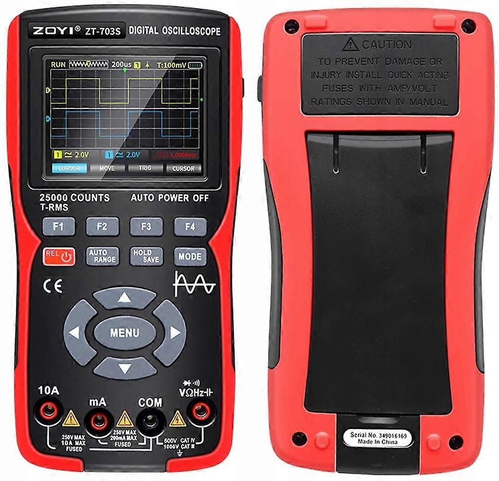Multimeter Meter With Oscilloscope 3in1 Zoyi Zt-703s 3.5'' 50mhz ...