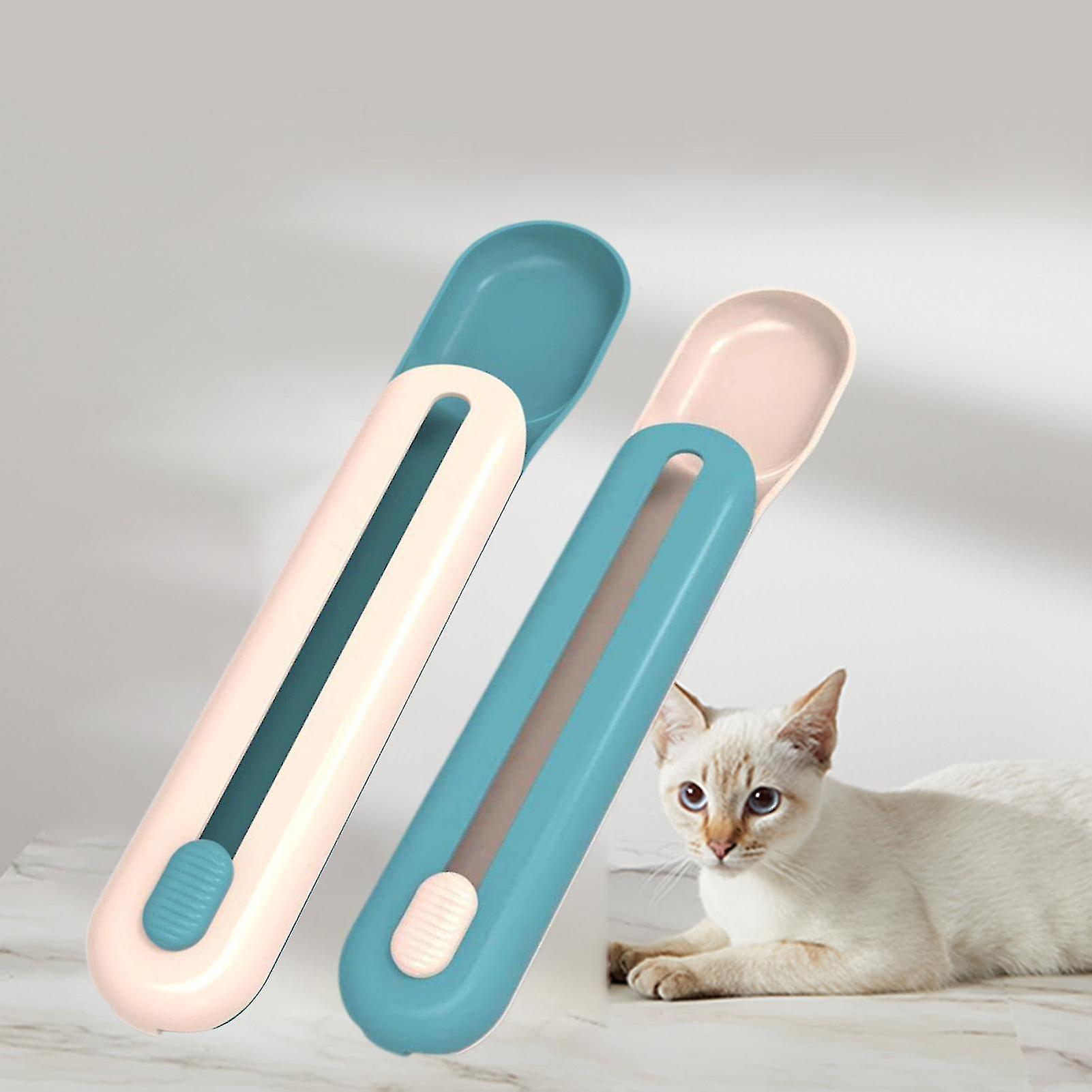 Pet Food Spoon Strip Squeeze Comfortable Grip Compact Pet Cat Liquid ...