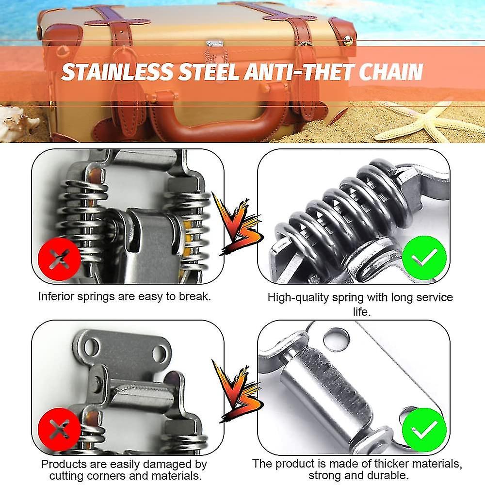 4pcs Stainless Steel Spring Lever Latch Tension Latch Toggle Tension ...