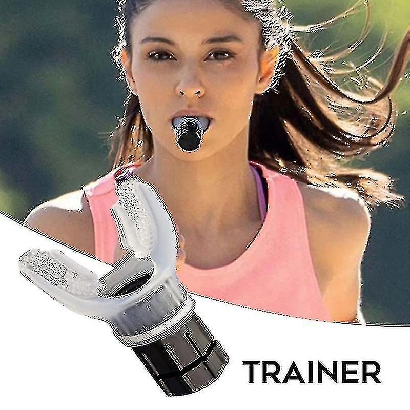 Portable Breathing Trainer Lung Silicone Mouthpiece Exercise Equipment ...