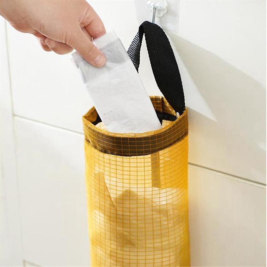 Home Grocery Bag Holder Wall Mount Plastic Bag Holder Dispenser Hanging ...