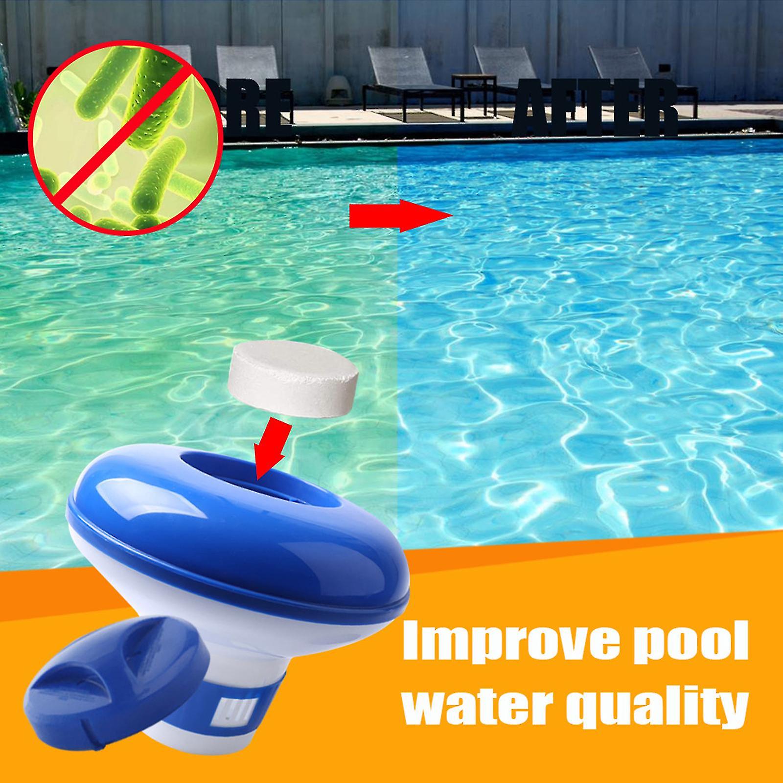 Multifunctional Pool Cleaning Tablets - Effervescent Disinfection and ...